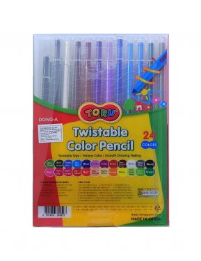 Toru Twistable Color Pencil 24 Colors | Buncho Malaysia Online Store